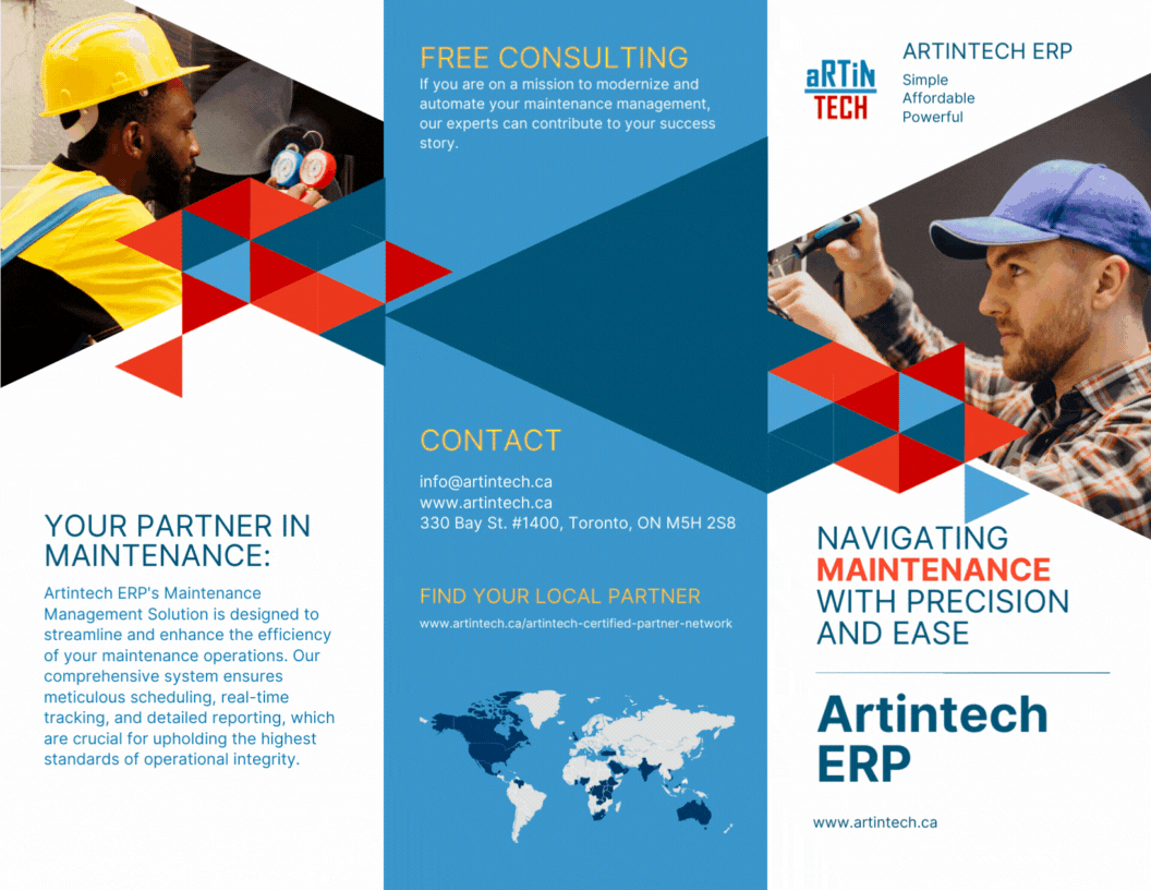 Maintenance Management Software for Manufacturers | Artintech ERP