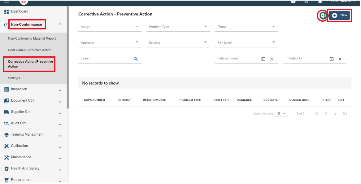Adding CAPA (Corrective and Preventive Action) Forms in Artintech ...