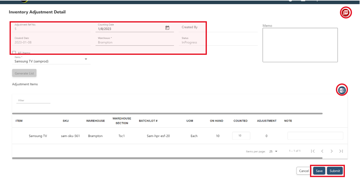 Inventory Counting and Adjustments - Artintech Software Solutions