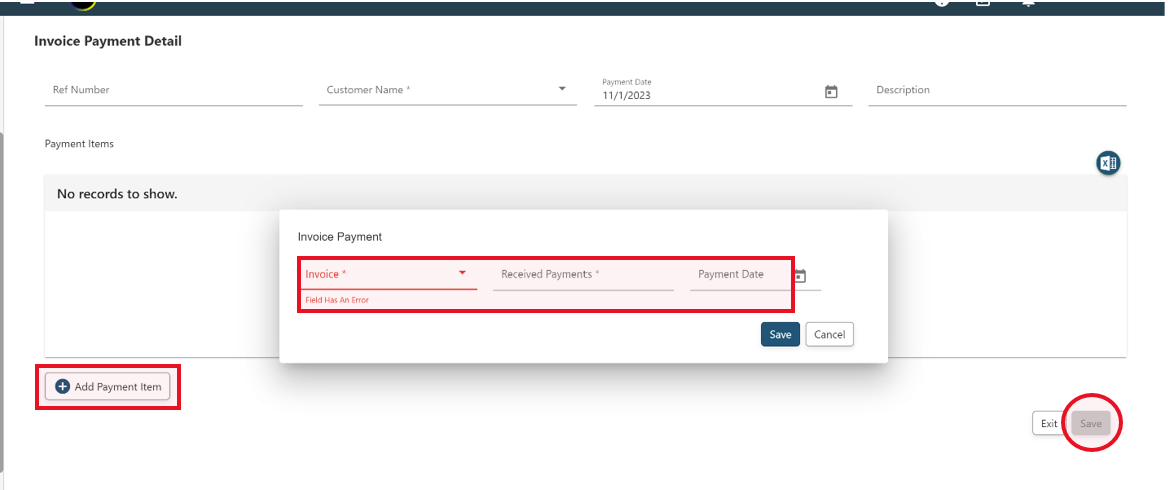 Record invoice payments - Artintech Software Solutions