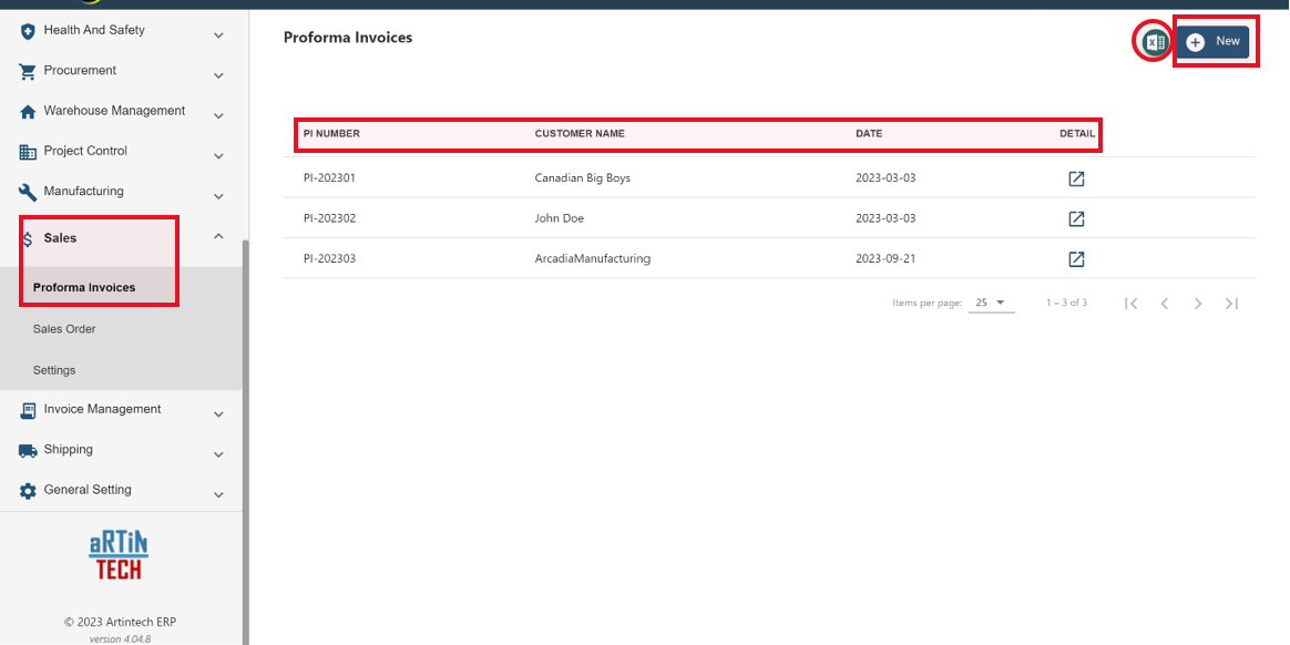 Create a Proforma Invoice (Estimate/Quotation) - Artintech Software ...
