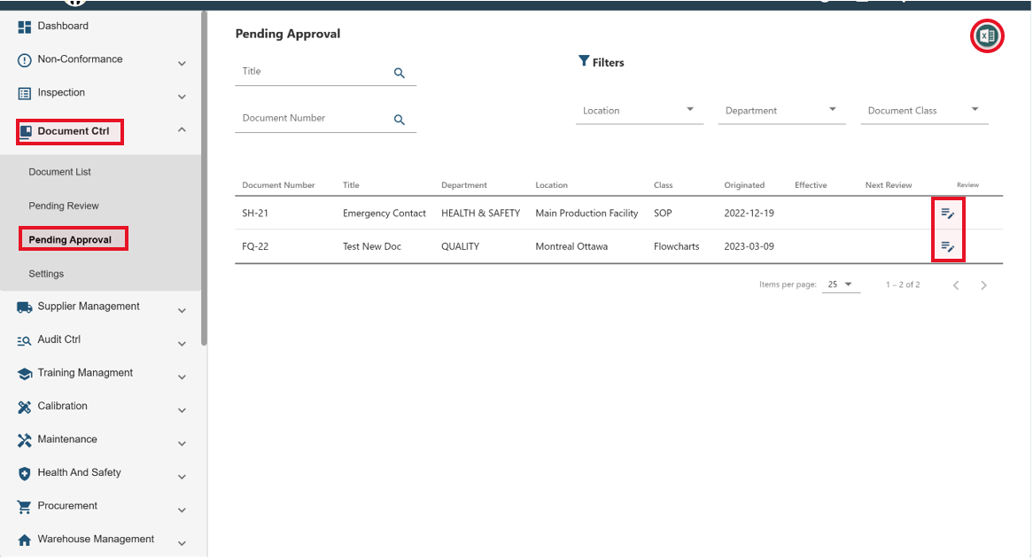 Review and Approve a Document - Artintech Software Solutions