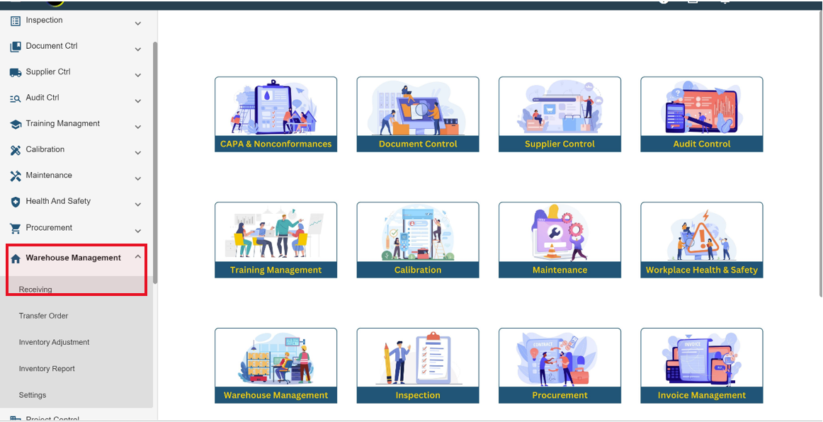 Receive Items/Products in Warehouse/Inventory - Artintech Software ...